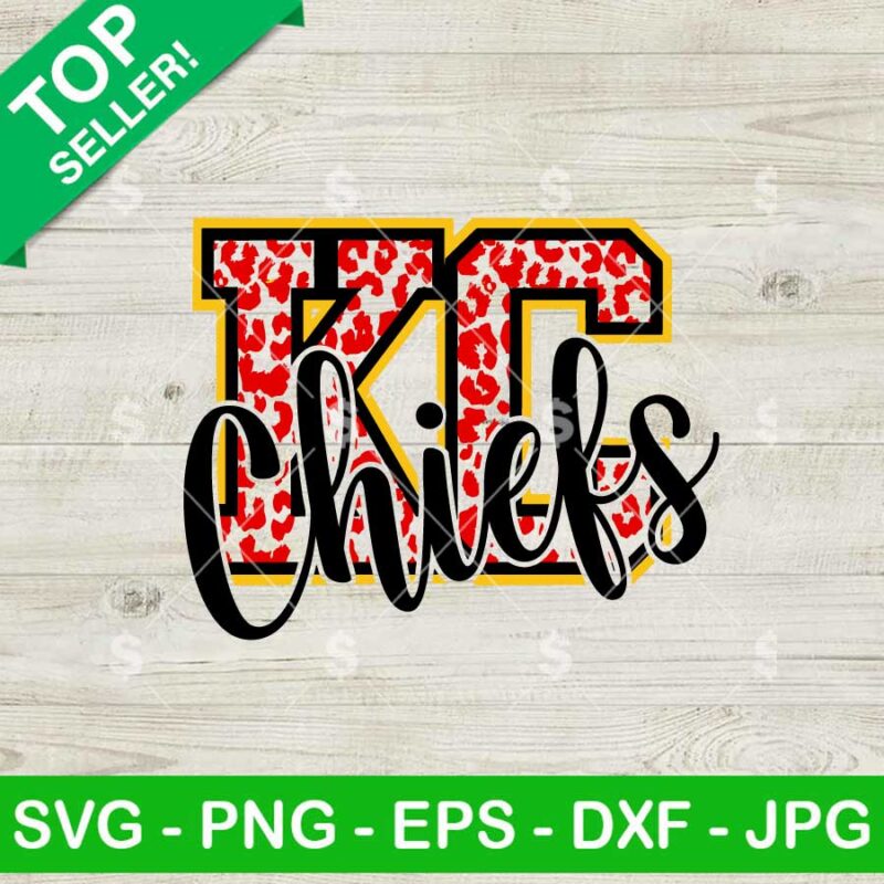 Leopard Kansas City Football SVG, Chiefs Leopard SVG, KC Chiefs ...