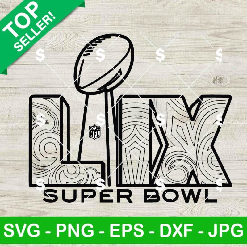 Super Bowl LIX Logo SVG PNG, Kansas City Chiefs Vs Philadelphia Eagles SVG, Super Bowl 2025 SVG