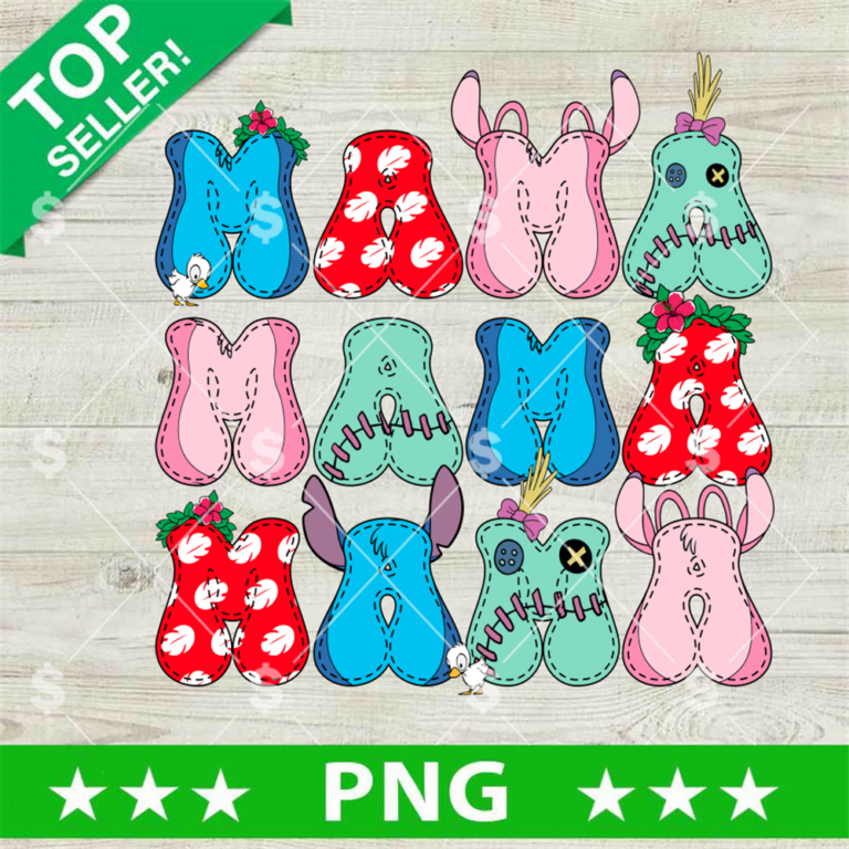 Stitch Mama PNG, Mama Disney Stitch PNG, Disney Happy Mother's Day ...