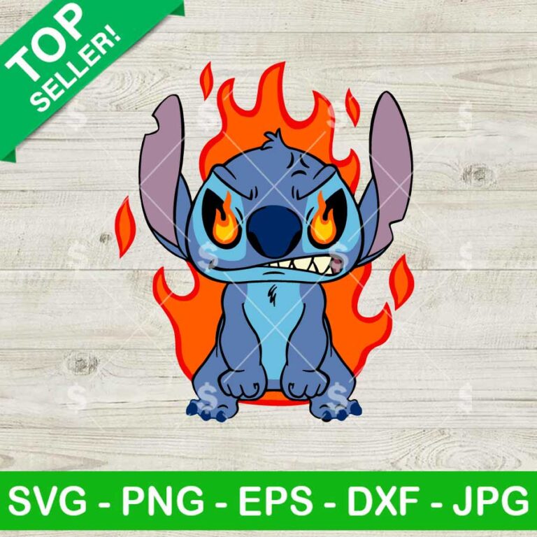 Angry Stitch SVG, Disney Lilo Stitch SVG, Disney Stitch Angry SVG
