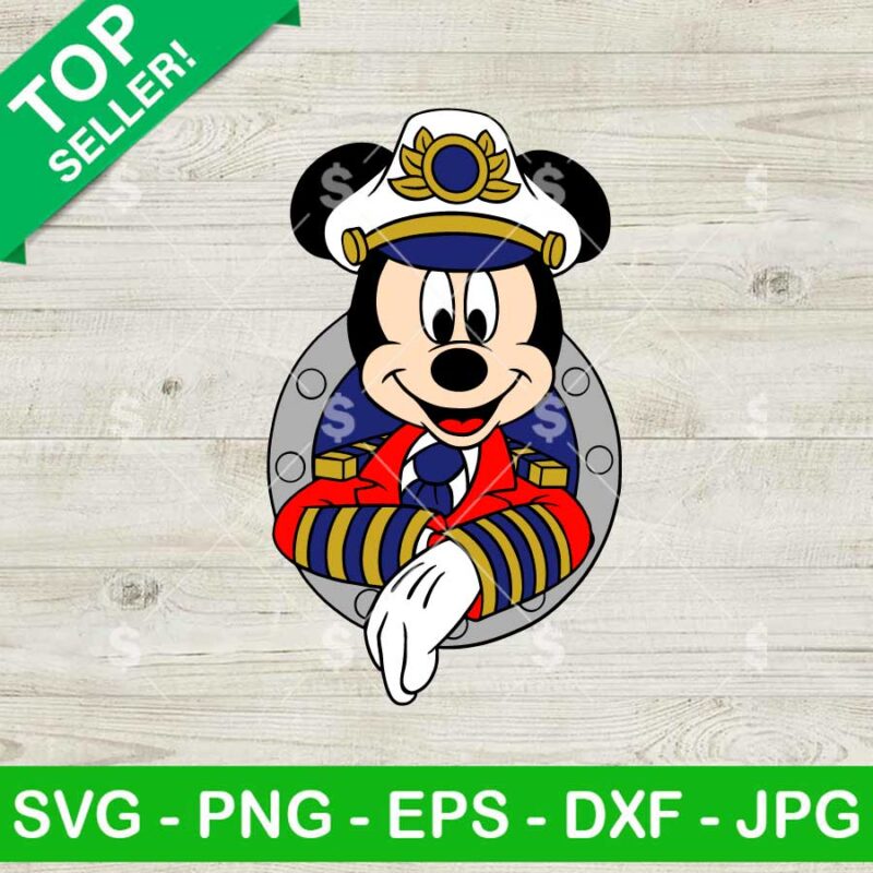 Mickey Mouse Cruise SVG, Disney Mouse Captain Vacation SVG, Lets Cruise SVG