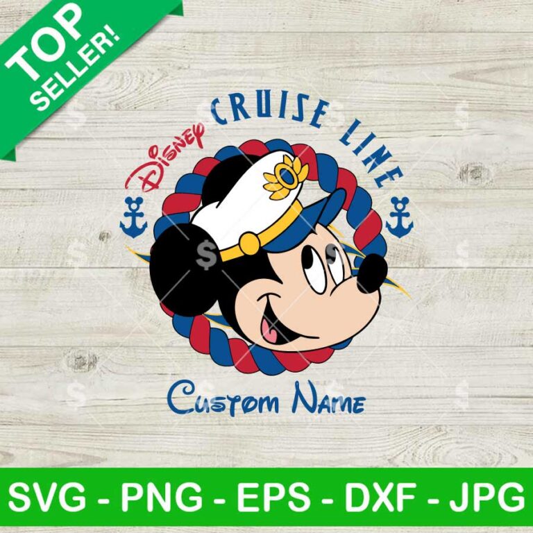 Mickey Mouse Disney Cruise Line SVG, Mouse Captain Cruise SVG, Disney ...