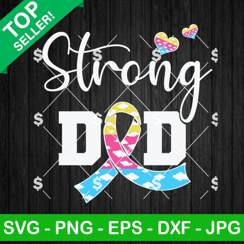 Strong Dad CDH Awareness SVG, Congenital Diaphragmatic Hernia Awareness ...