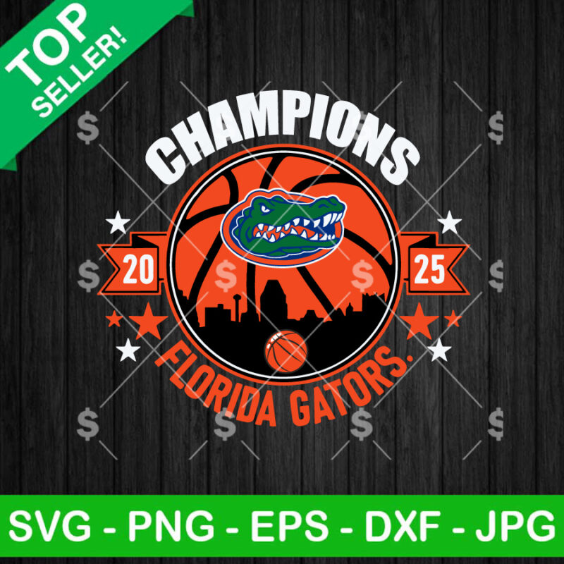 Go Gators Champs 2025 SVG, NCAA Gator Champs SVG, Florida Gator ...