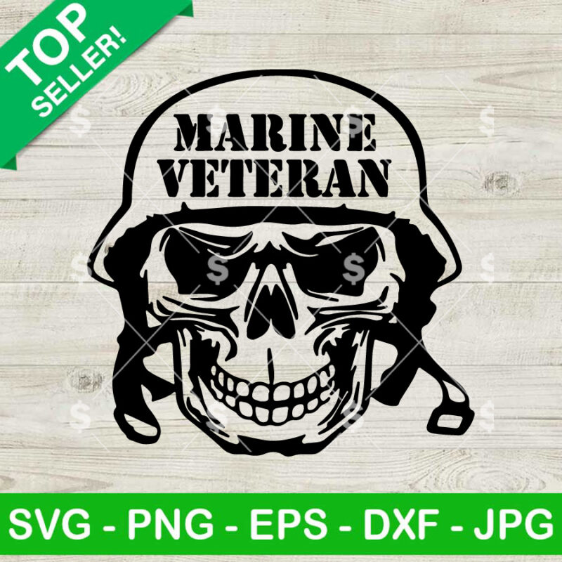 Marine Veteran SVG, Veteran SVG, Veteran Skull Face SVG PNG