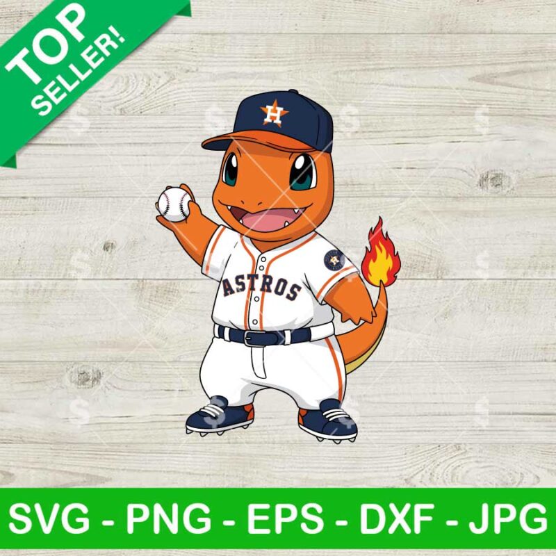 Charmander Houston Astros MLB Svg, Charmander Astros Uniform Svg ...