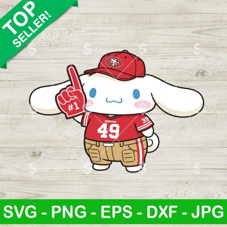 Cinnamoroll 49ers Football Fan Svg, Cinnamoroll NFL Uniform Svg, San ...