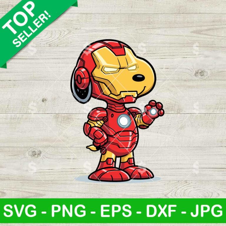 Snoopy Iron Man Svg, Snoopy Superhero Svg, Funny Peanuts Movie ...