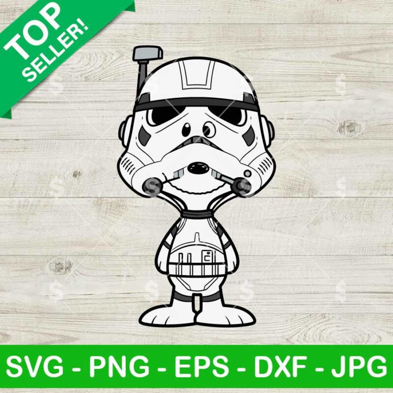 Snoopy Stormtrooper Svg, Snoopy Starwars Svg, Funny Movie Characters Svg
