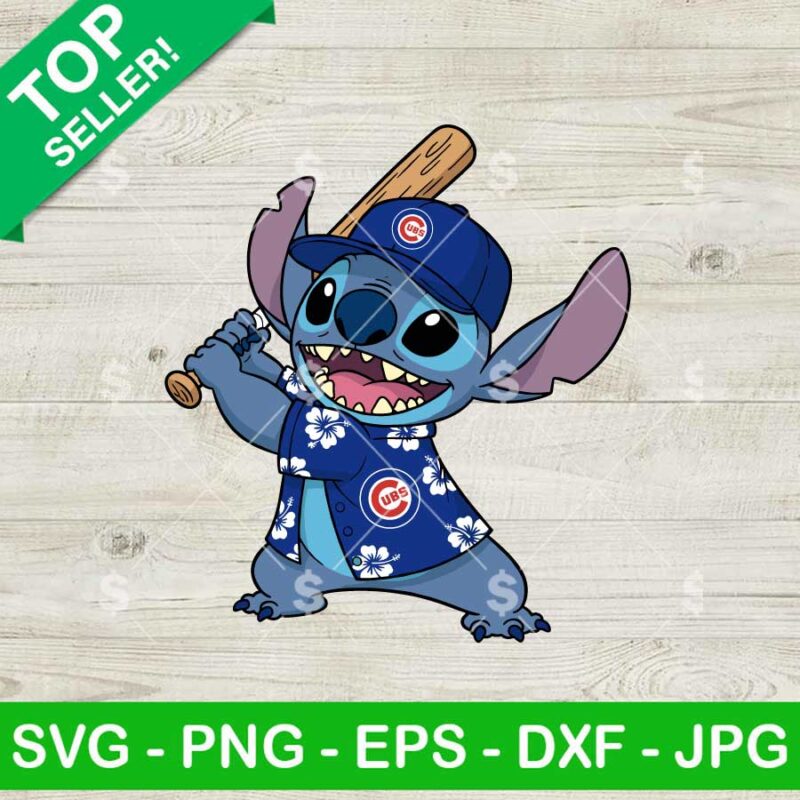 Chicago Cubs Stitch SVG, Stitch Baseball Chicago Cubs Team SVG, Stitch ...